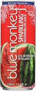 Amazon.co.jp: Blue Monkey Watermelon Sparkling Tropical Juice, 11.2 fl ...