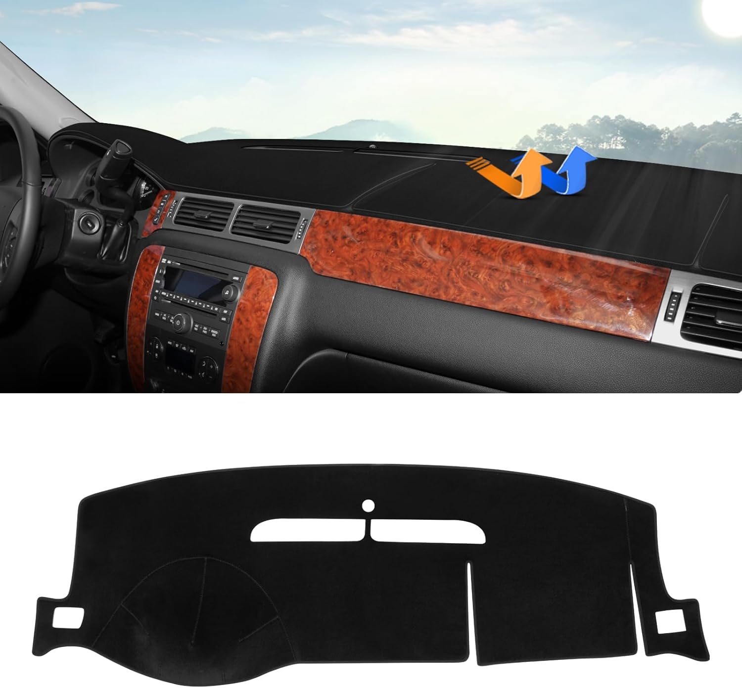Amazon.com: Autorder Dashboard Cover Mat for 2007-2014 Chevrolet Tahoe ...
