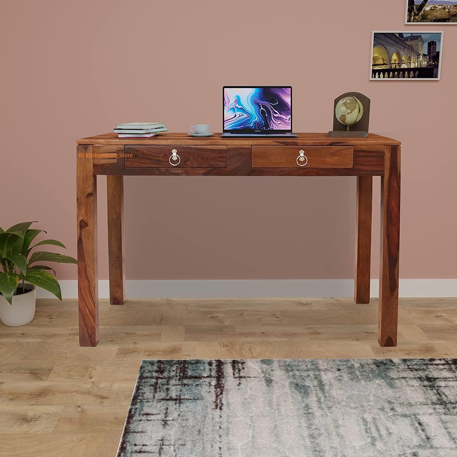 SELLER DECOR Solid Sheesham Wood Study Table for Adults | Computer ...