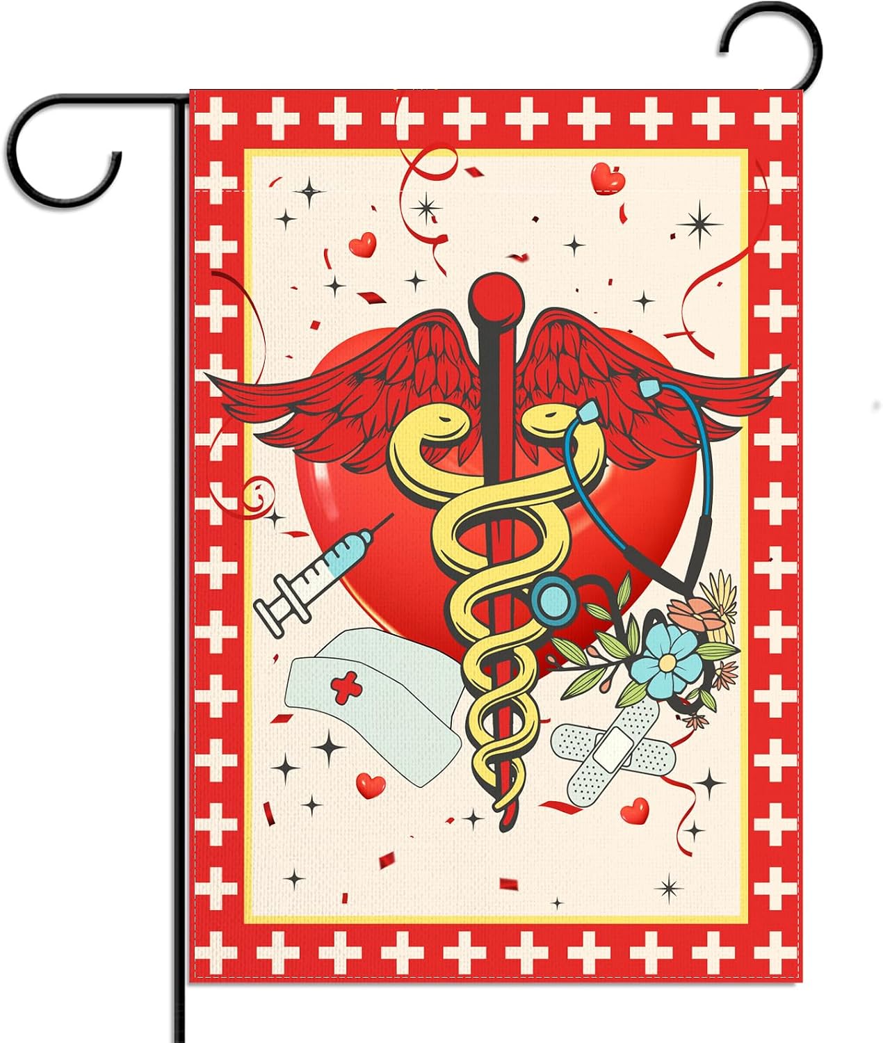 Amazon.com: FIFESMALL Linen Nurses Week Garden Flag 12.5x18 Inch Double ...