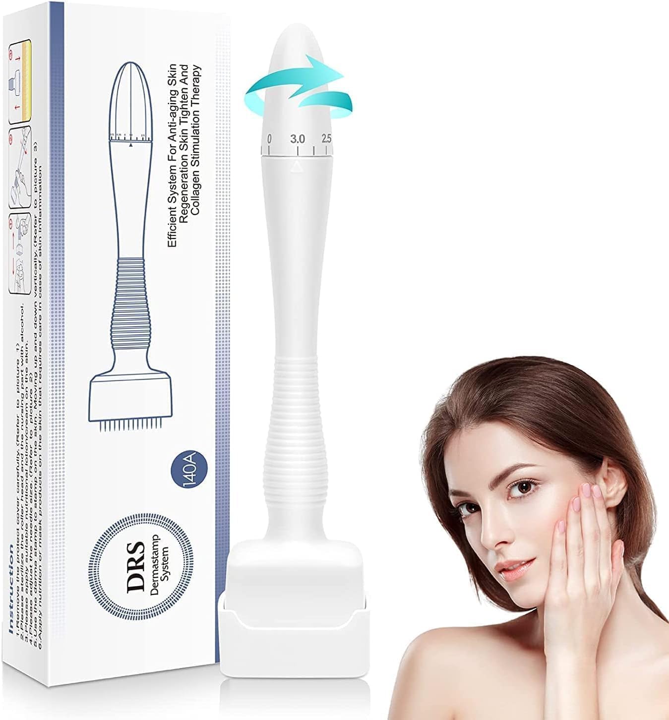 Mr.Pin Stainless Steel Derma Stamp140 Adjustable pin - Professional ...