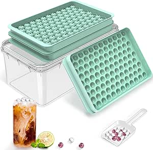 Amazon.com: Mini Ice Cube Trays for Freezer, Small Round Ice Cube Molds 104x3 PCS Tiny Pebble ...