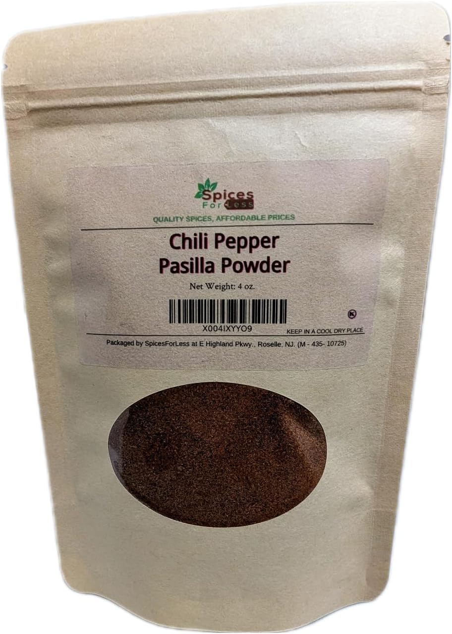 Amazon.com : Chili Pepper, Pasilla Powder - 4 oz Pouch : Grocery ...