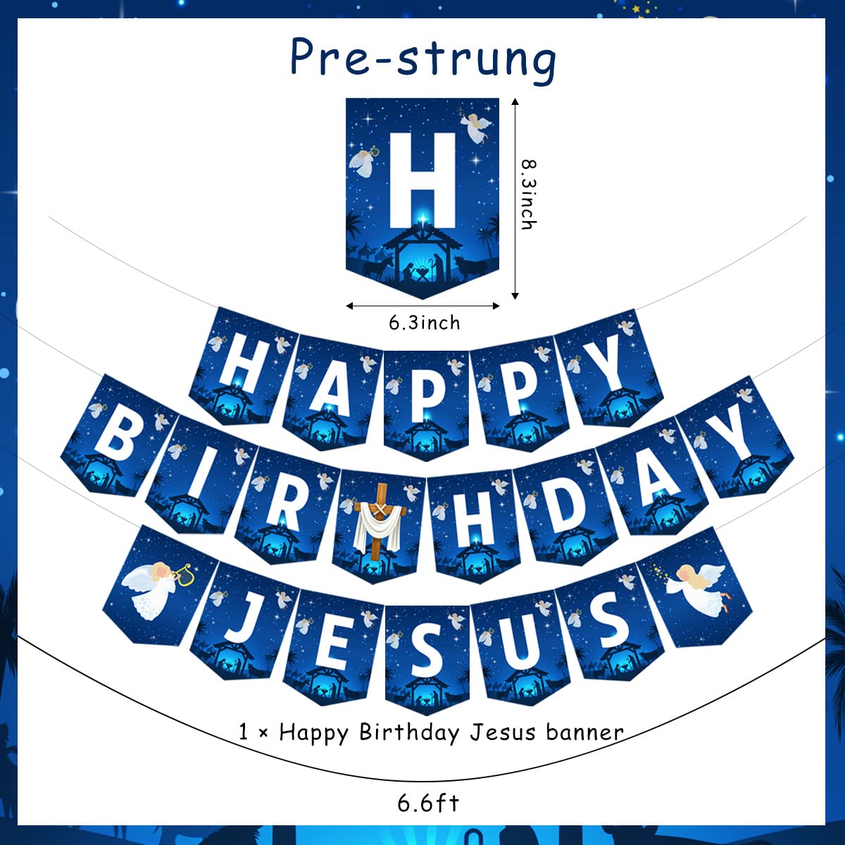 Happy Birthday Jesus Printable Banner Happy Birthday Jesus