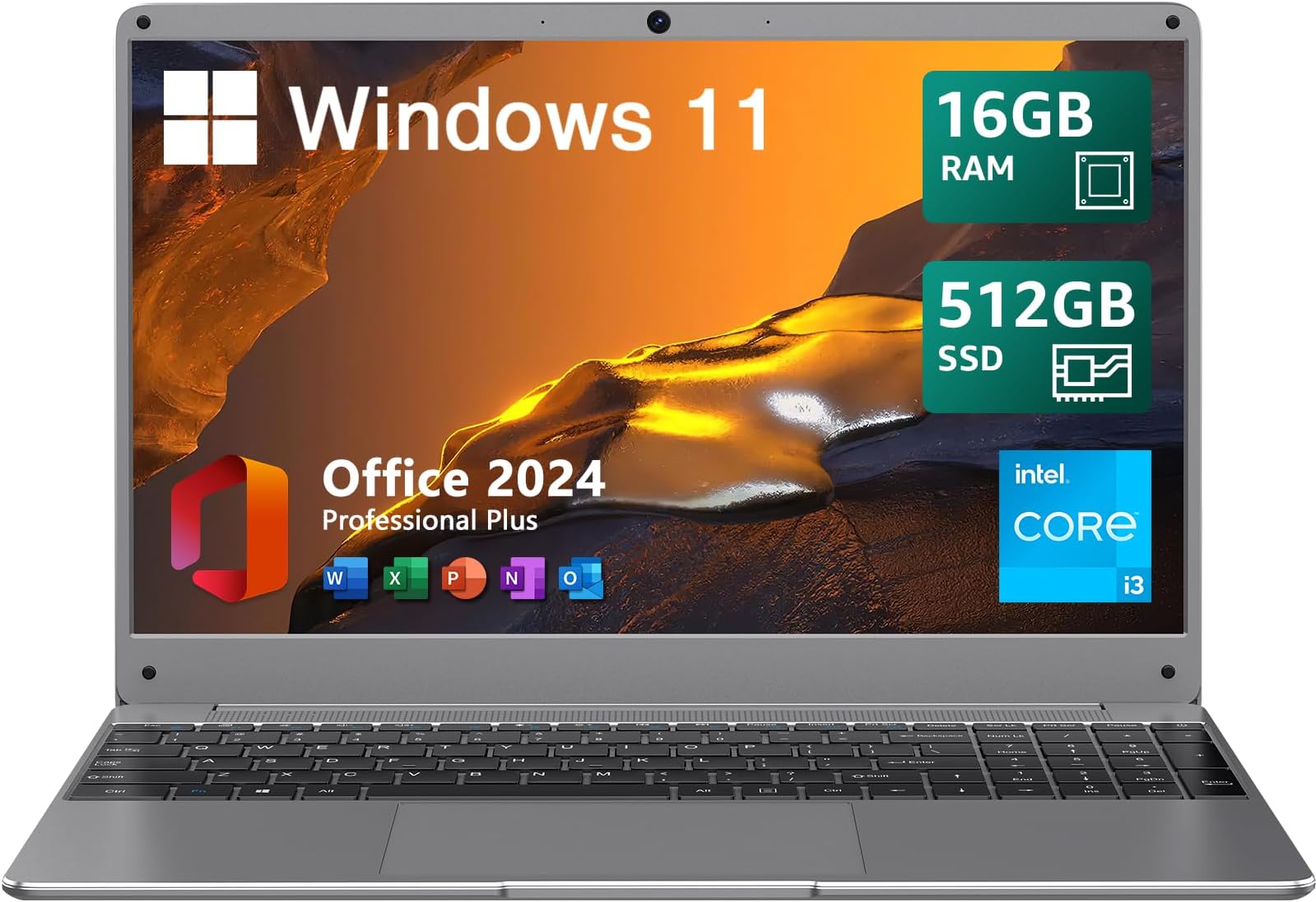 Amazon.com: HP Pavilion 15-eh1052wm Laptop 15.6" AMD Ryzen 5 5500U 8GB RAM 512GB SSD Windows 11 ...