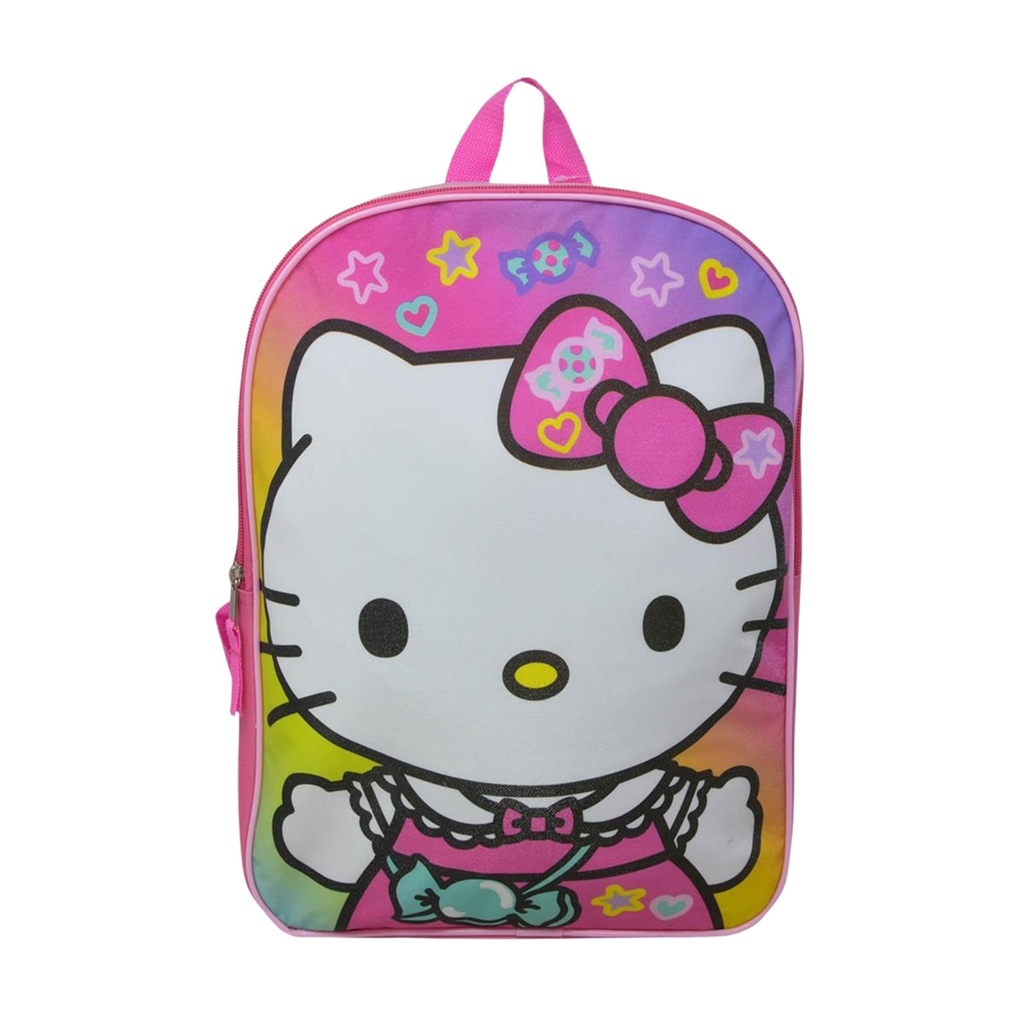 Amazon.com: Fast Forward Hello Kitty 15" Backpack with Plain Front ...