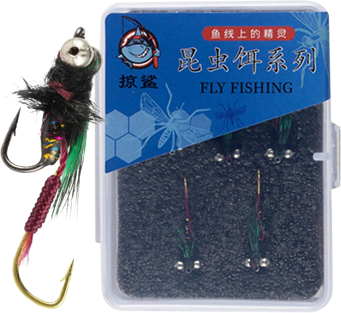 Fly Fishing Lures - Soft Lures and Jigs for Trout with Hook - 5 Pieces ...