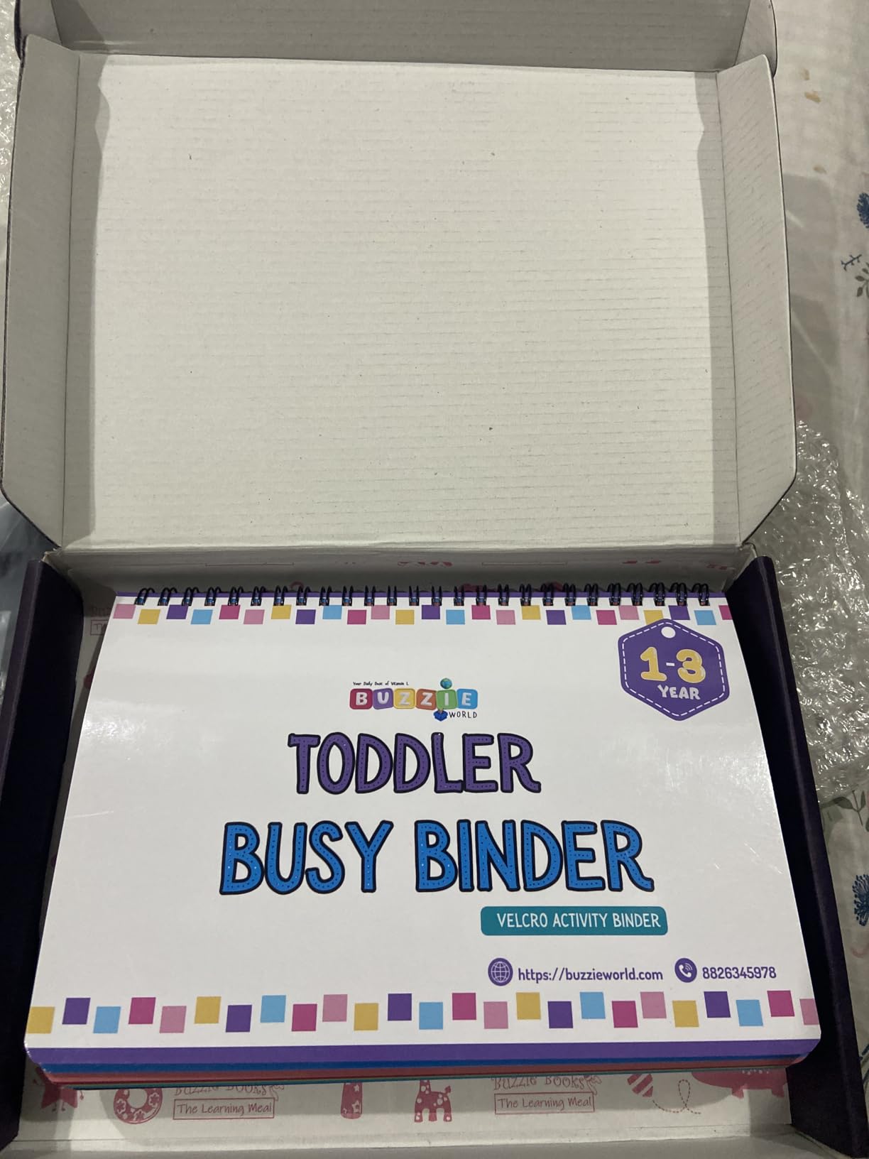 BuzzieWorld Toddler Busy Binder | Toddler Busy Binder for 1-4 Years ...