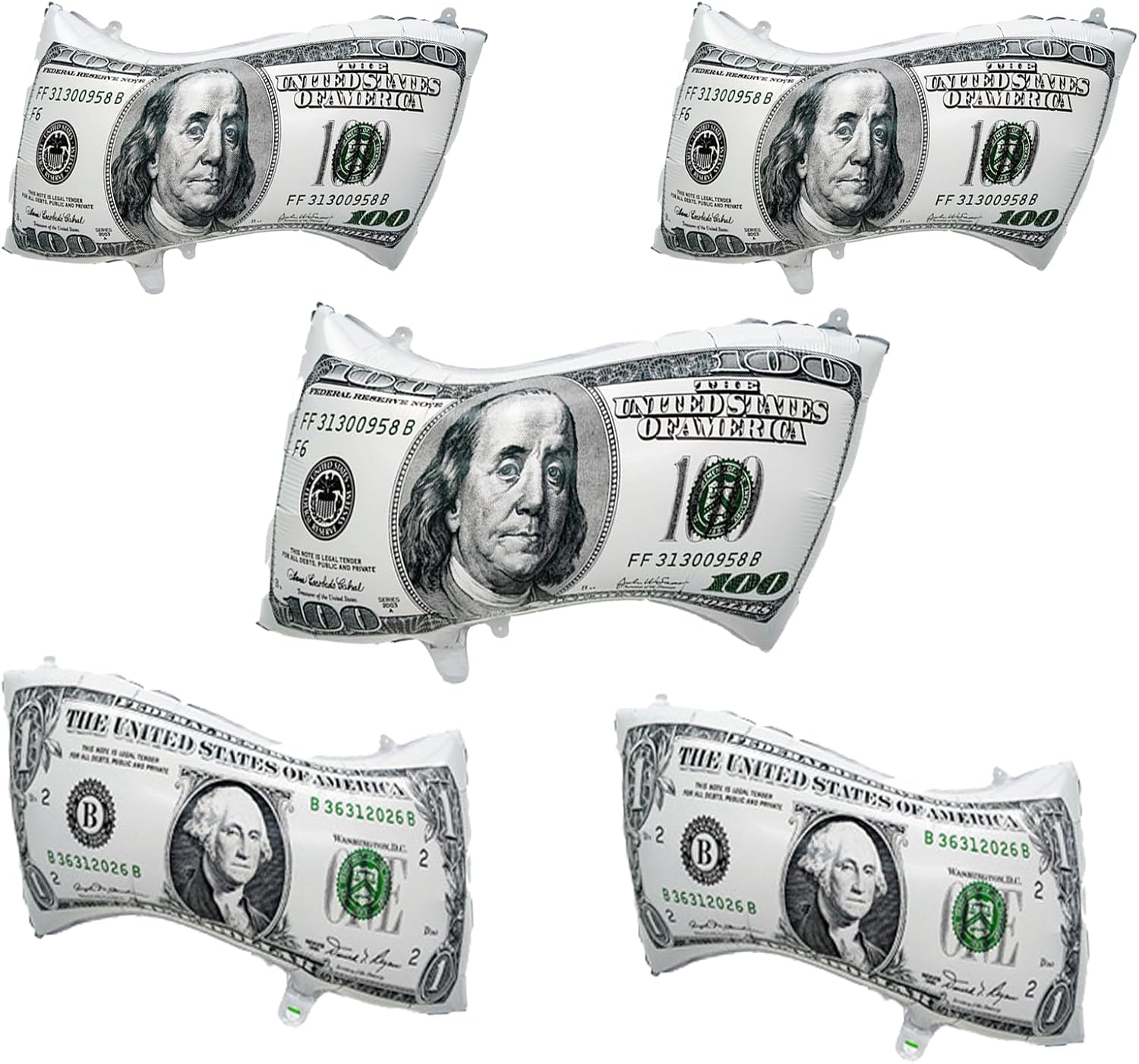 Amazon.com: 5PCS Large Money Balloons Dollar Bill Theme Party ...