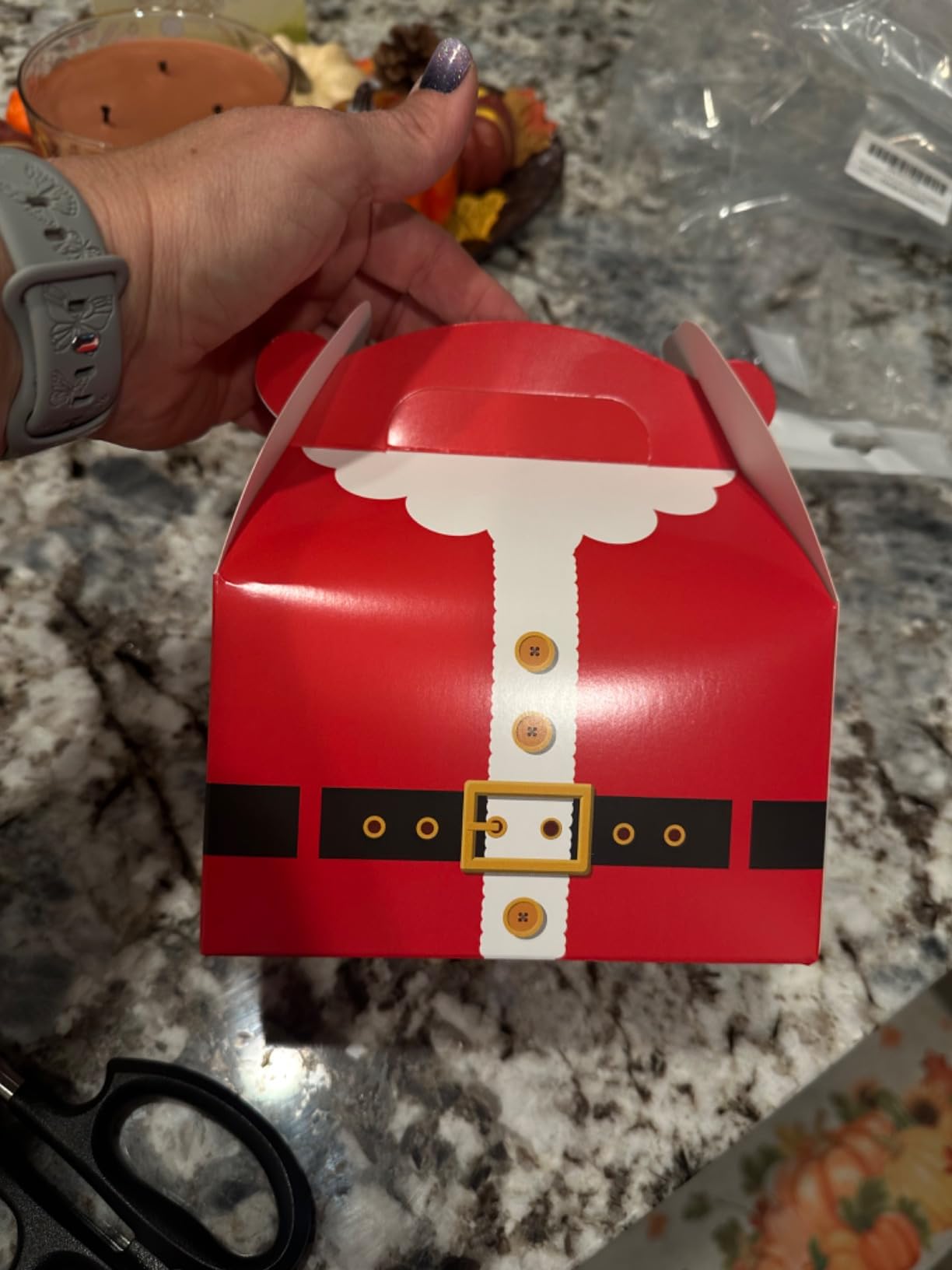 Amazon.com: Moretoes 28 Pieces Christmas Treat Boxes, Gable Boxes Xmas ...