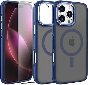 Amazon.com: AIGOMARA Magnetic for iPhone 16 Pro Max Case, [Compatible with Magsafe] [Military ...