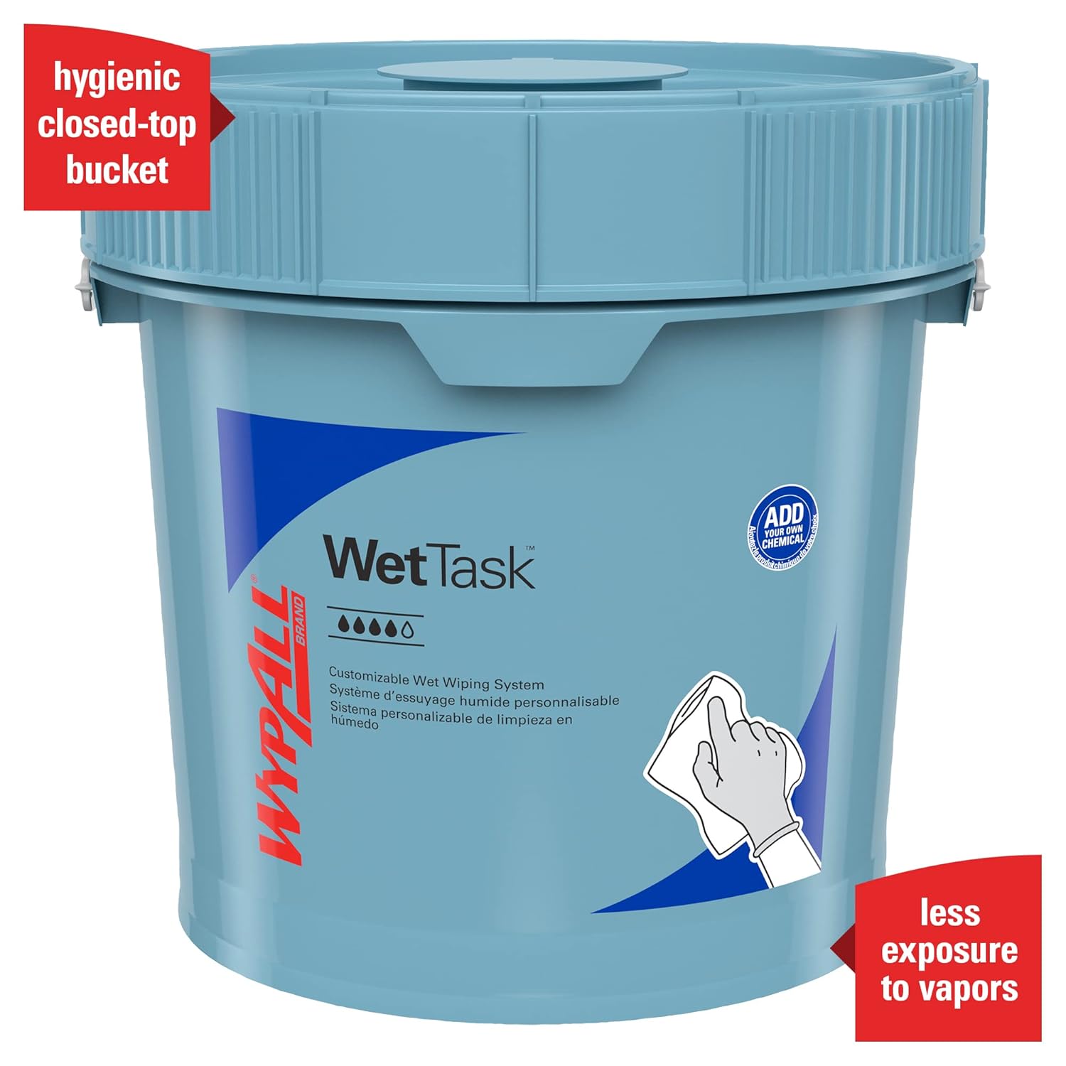 Kimtech Sistema WetTask 06006 para solventes limpiaparabrisas 9 x 15 ...