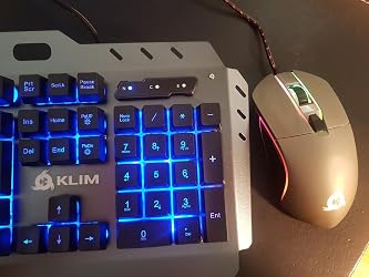 KLIM Lightning Gaming Keyboard - NEW 2023-7 LED Colors - Ergonomic ...