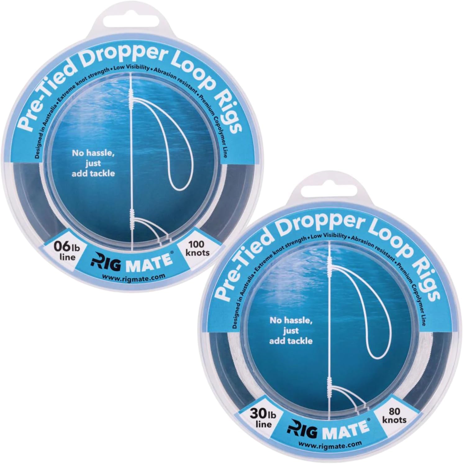 Amazon.com : Rig Mate Pre-Tied 6 lb & 30 lb Bundle - 1 ea. 6 lb & 30 lb ...