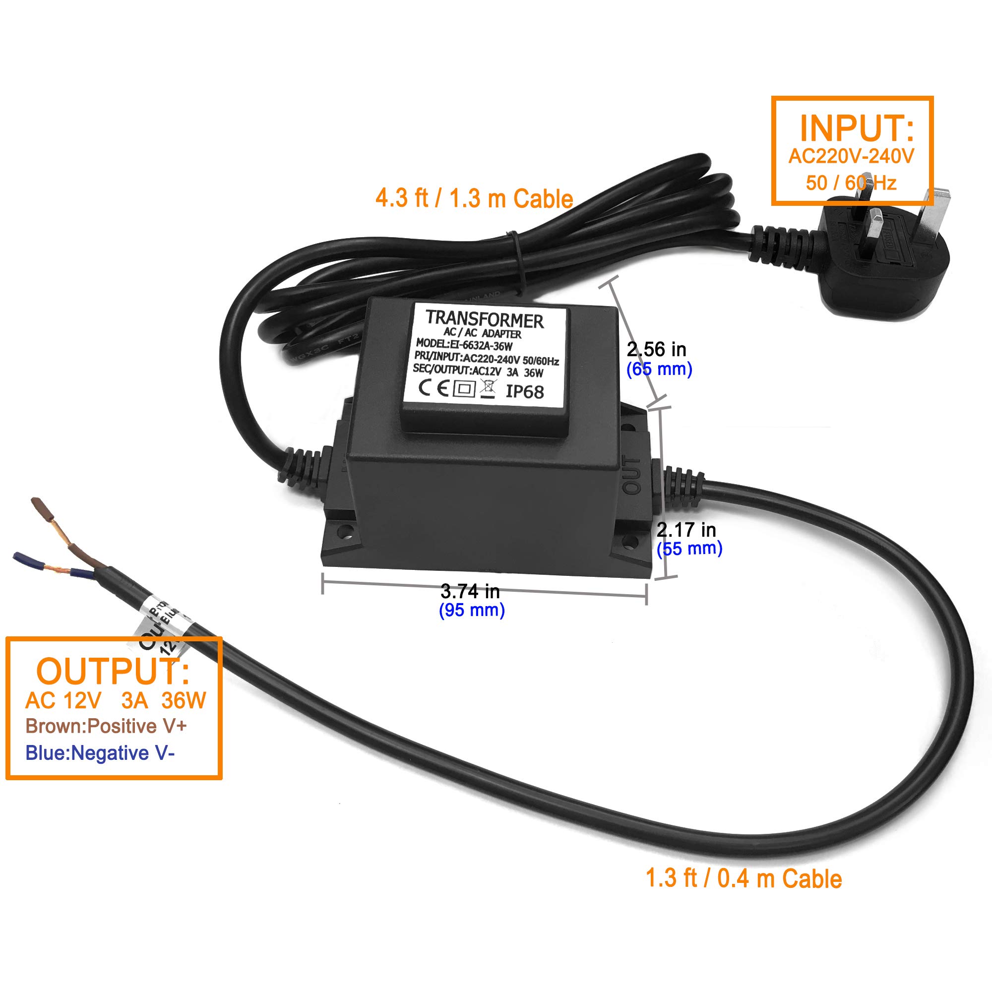 Transformer 12 Volt Lighting System 6 Watt Submersible Light