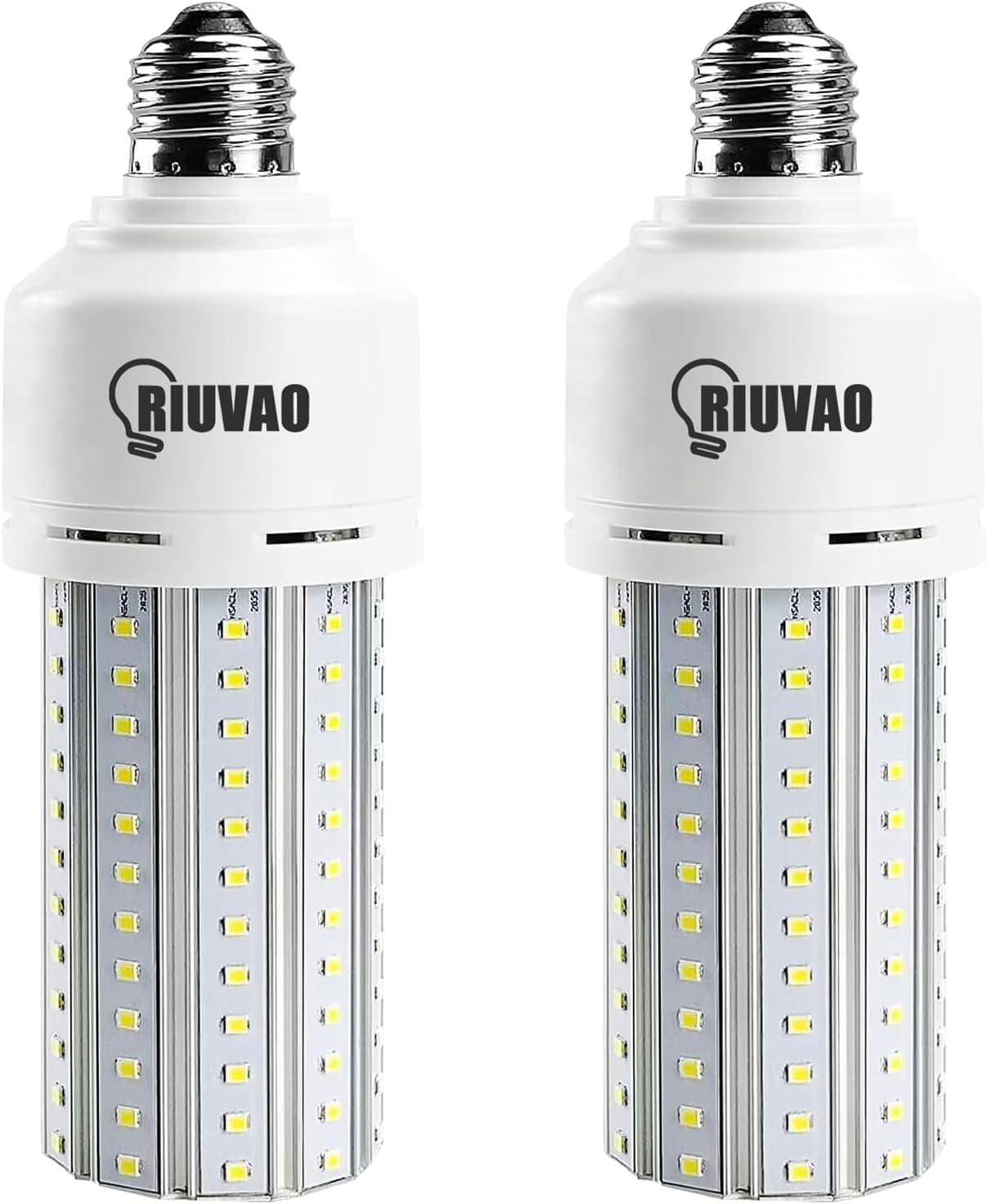 RIUVAO 2 Pack 60W LED Corn Light Bulb 500W Equivalent Bulb 7500 Lumen ...