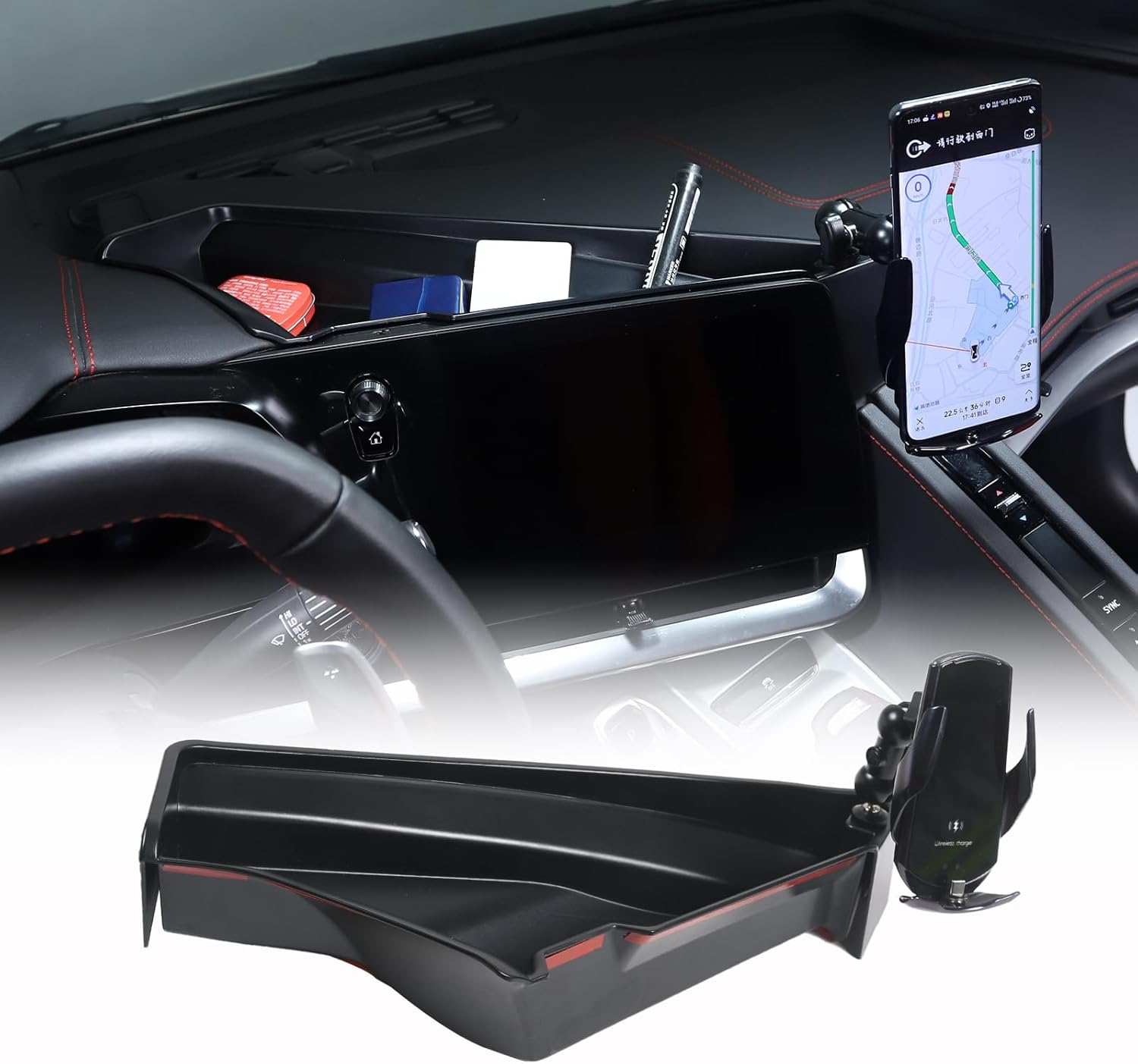 Amazon.com: Dash Tray Center Console Dash Storage Tray Fit for Corvette ...