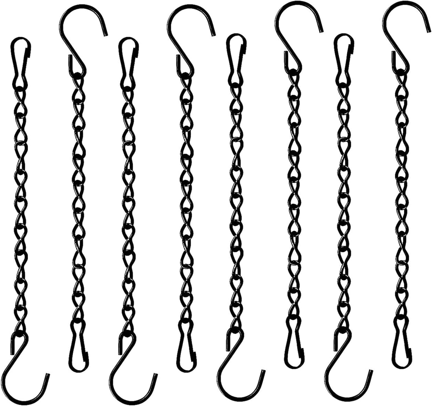 Amazon.com: garini Hanging Basket Chain,200 Inch Metal Black Hanging ...