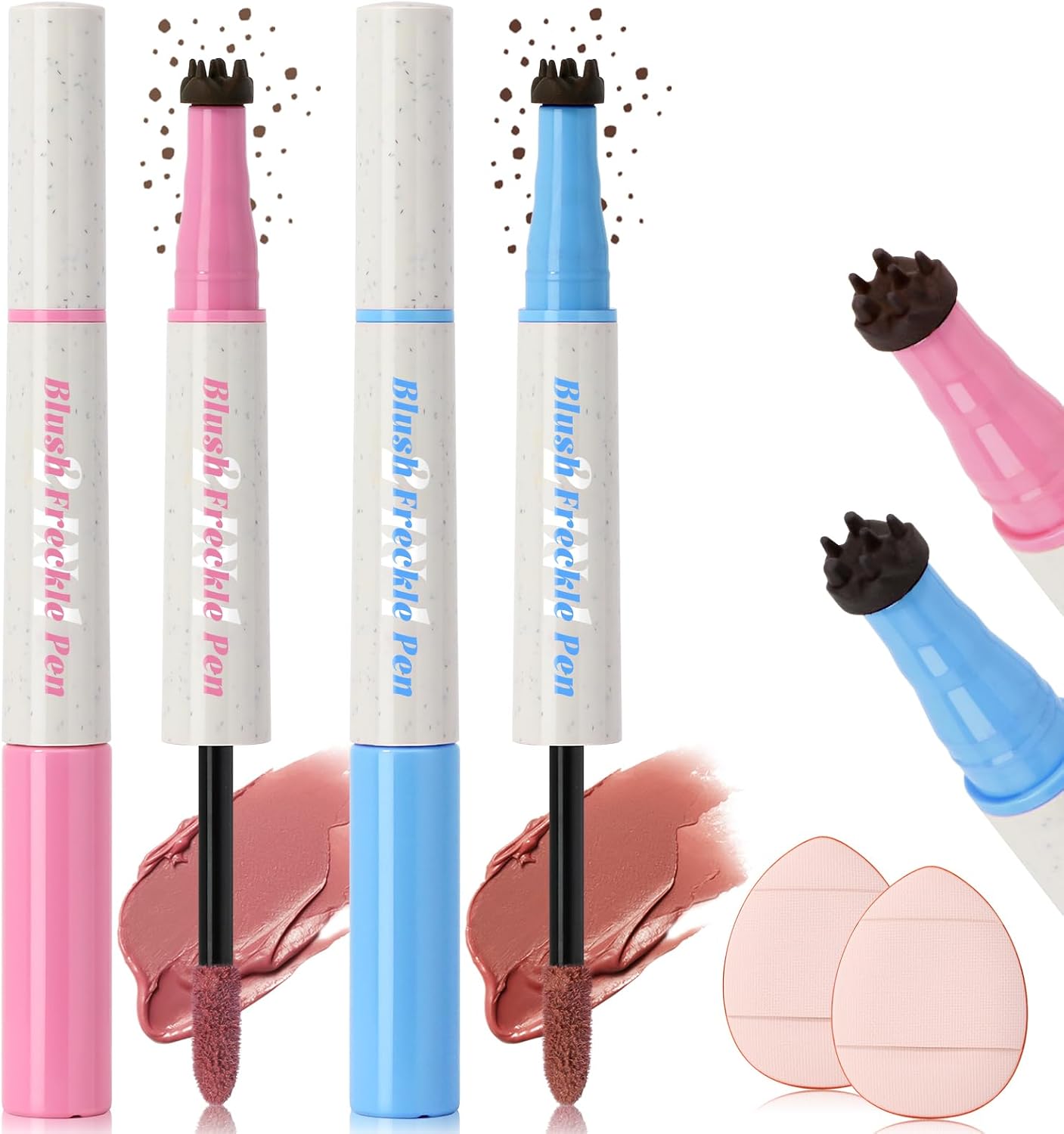 Amazon.com : Noerrors 2 Colors Freckle Blush Pen for Lifelike Faux ...