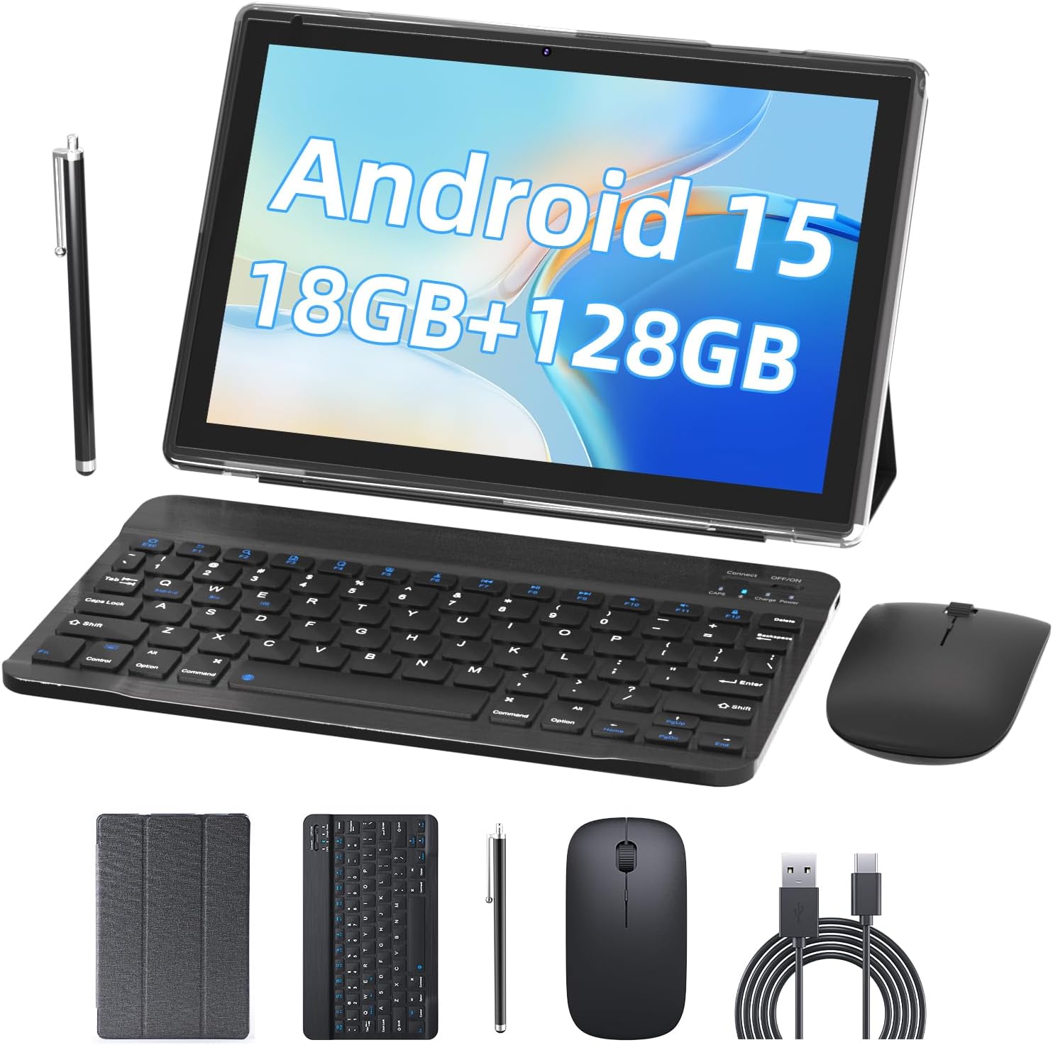 Android Tablet YOBANSE Android 15 - 10.1 Inch, 26GB RAM, 256GB Storage ...
