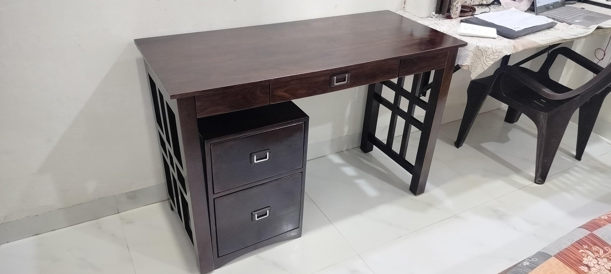 AMBICA WOODMART Wooden Study Table for Adults| Work from Home Computer ...