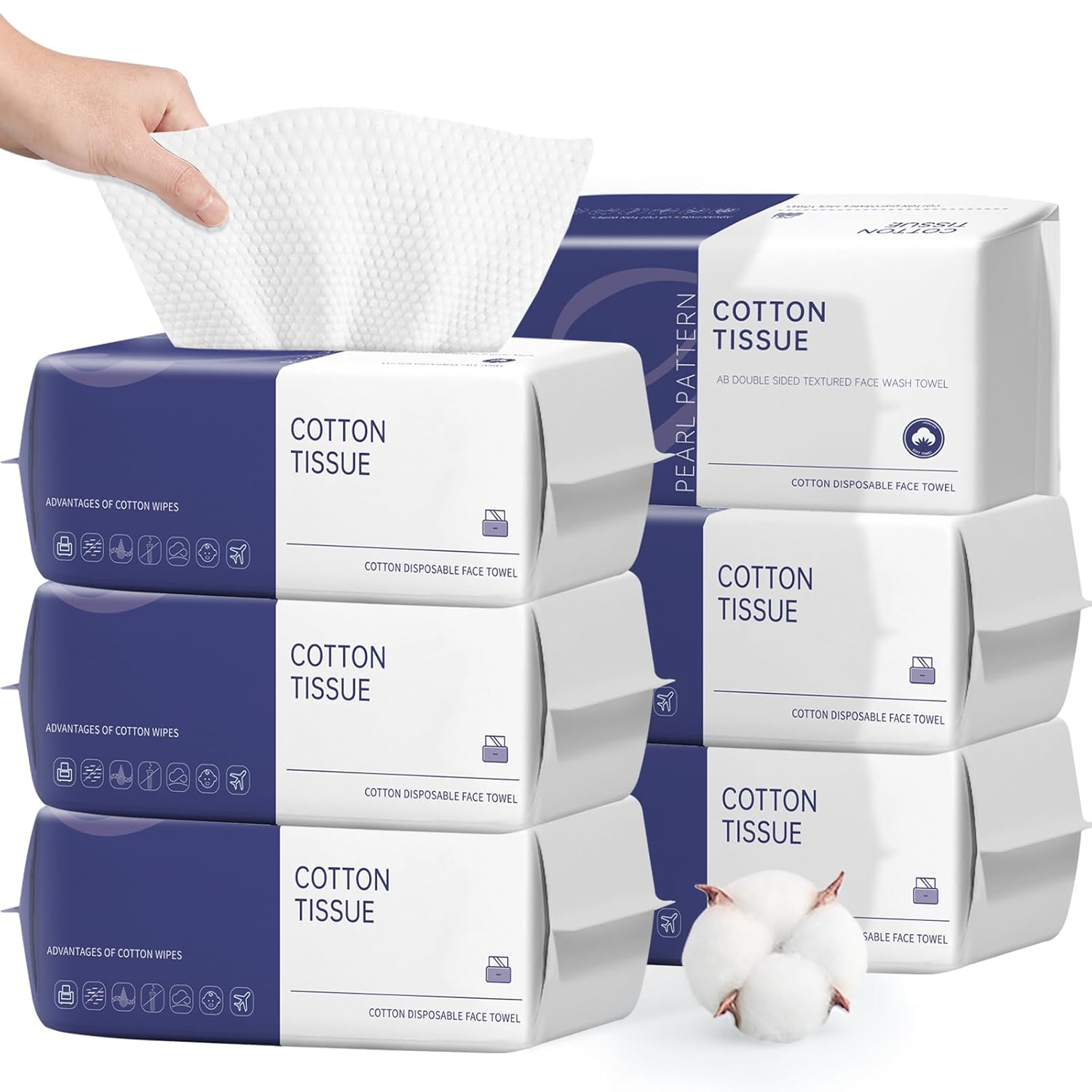 Disposable Face Towel, 600 Count Face Clean Towels, for Washing Soft ...