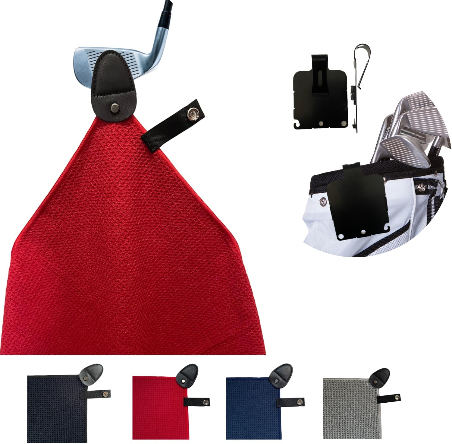 Amazon.com: Magnetic Golf Towel with Accessory for Bag - Microfiber ...