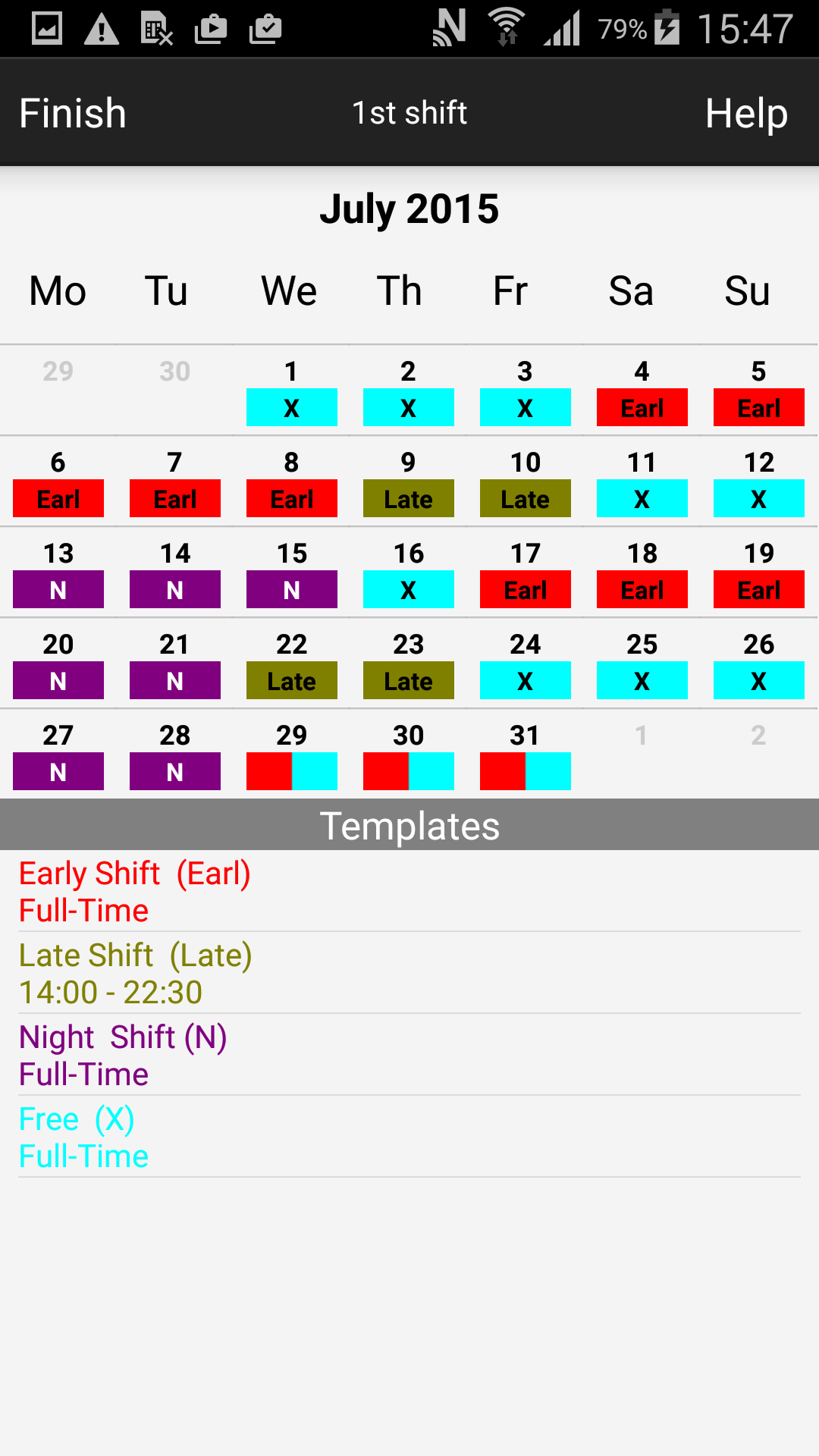 Roster-Calendar Pro:Amazon.in:Appstore for Android