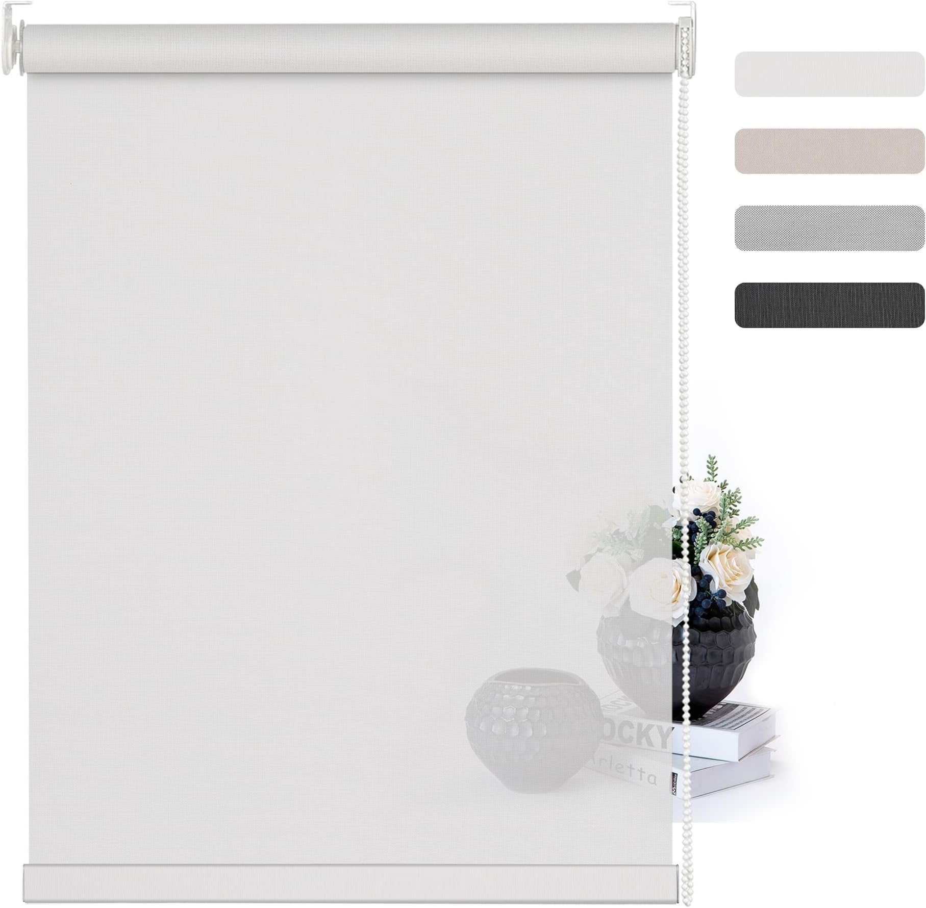 Amazon.com: LETAU Solar Cordless Window Shades Blinds, Upgrade Light ...