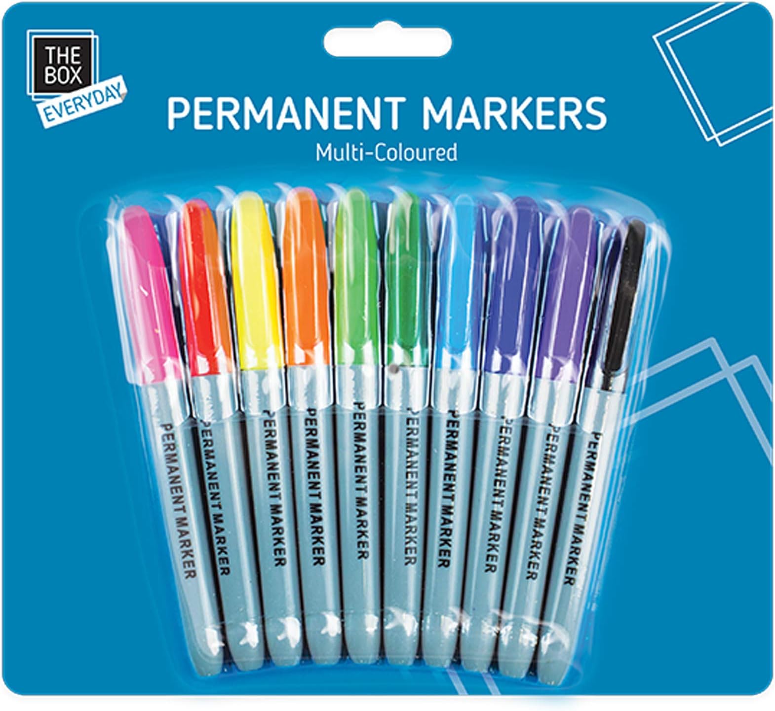 Amazon Basics Permanent Markers - Assorted - Pack of 12 : Amazon.co.uk ...