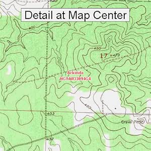 Amazon.com : USGS Topographic Quadrangle Map - Arkinda, Arkansas ...