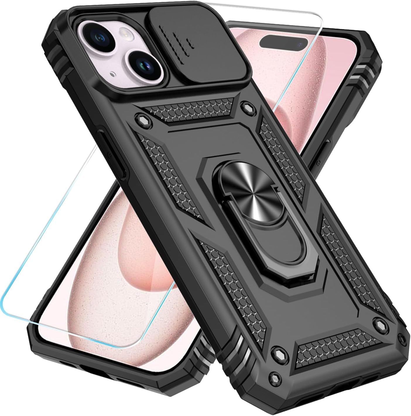 Amazon.com: SunStory Compatible with iPhone 15 Case with HD Screen ...