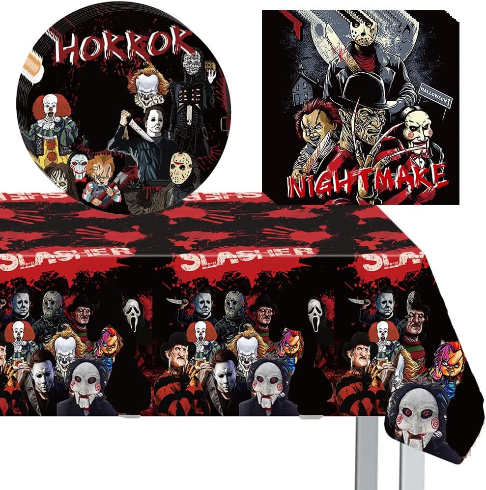 Amazon.com: Horror Movie Birthday Party Supplies Horror Movie Party ...