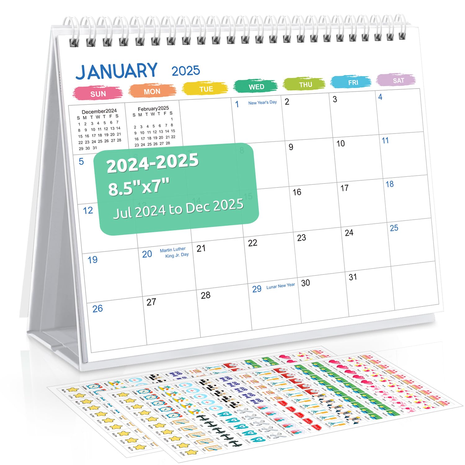 Snapklik.com : SKYDUE Desk Calendar 2025-2026, Jan 2025 To Jun 2026 18 ...
