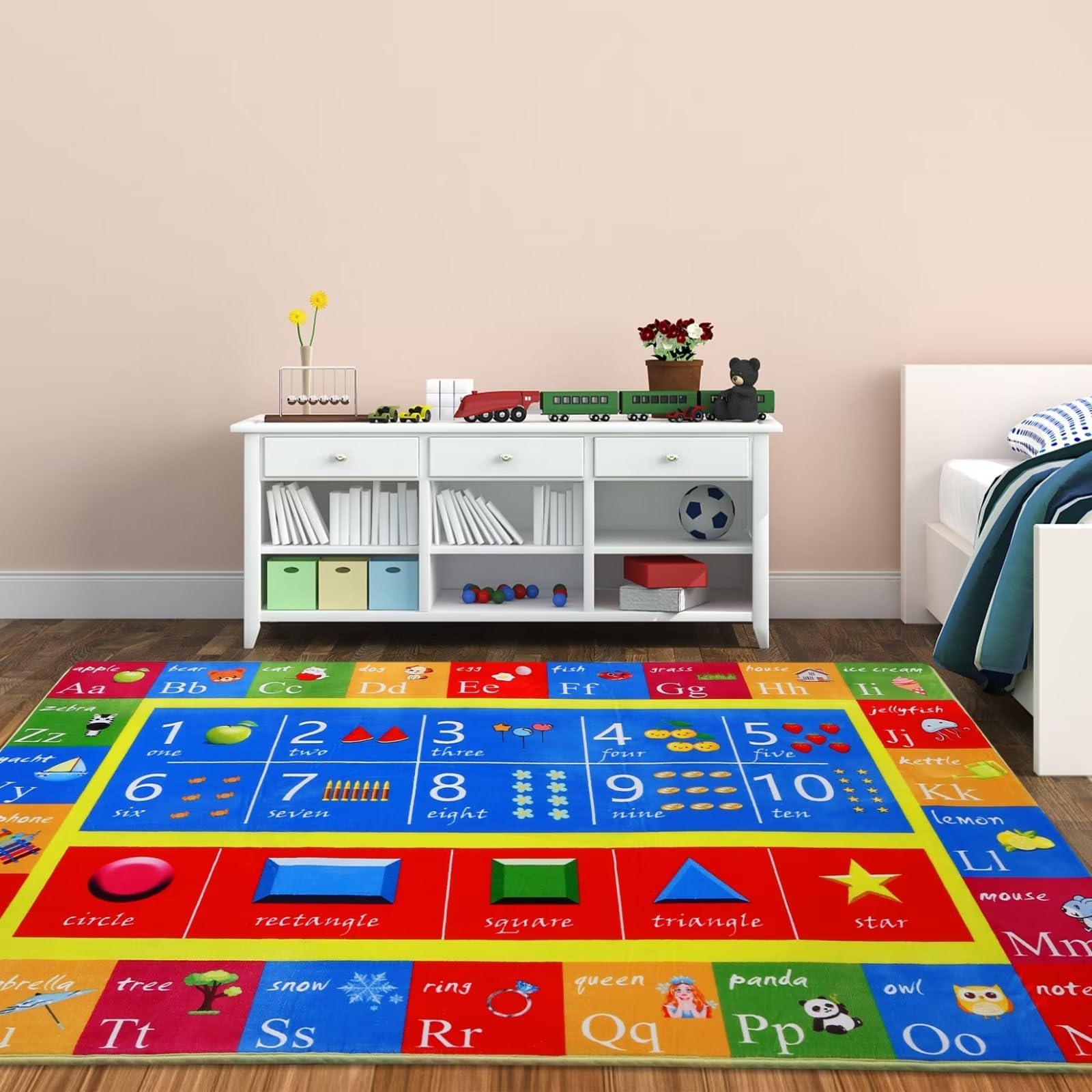 Kids Rug 8x10 Kids Room Rugs for Bedroom Carpet Classroom Playroom Kids ...