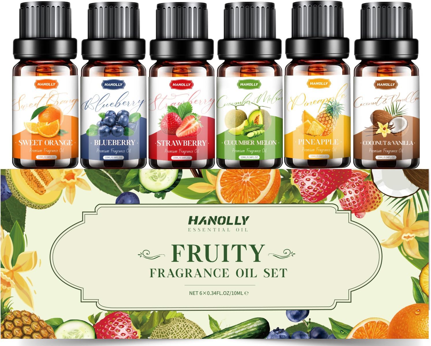 Amazon.com: Fruity Essential Oils Set - Fruity Scents Fragrance Oil ...