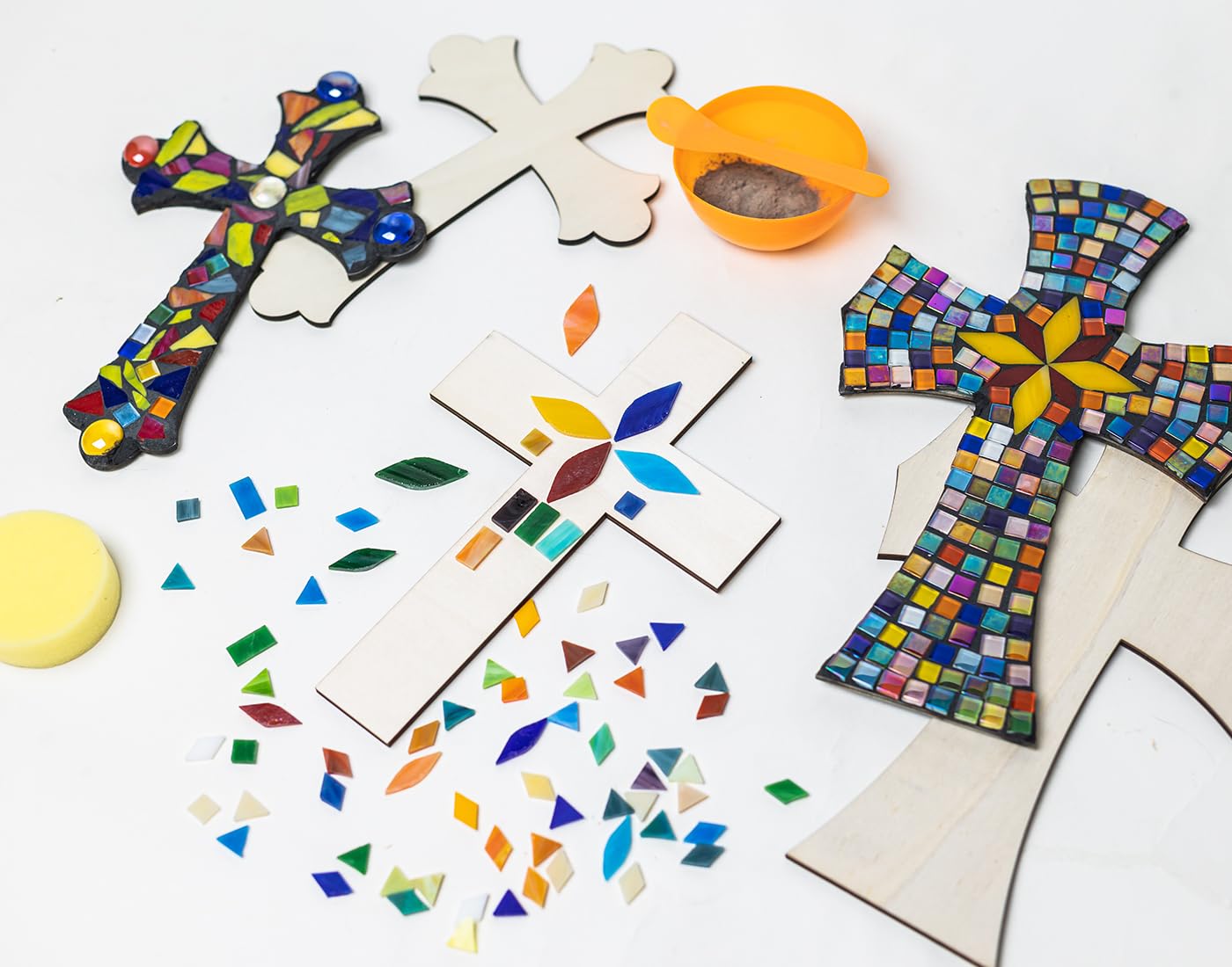 Snapklik.com : 3pcs Wooden Mosaic Base, Various Shapes Mosaic ...