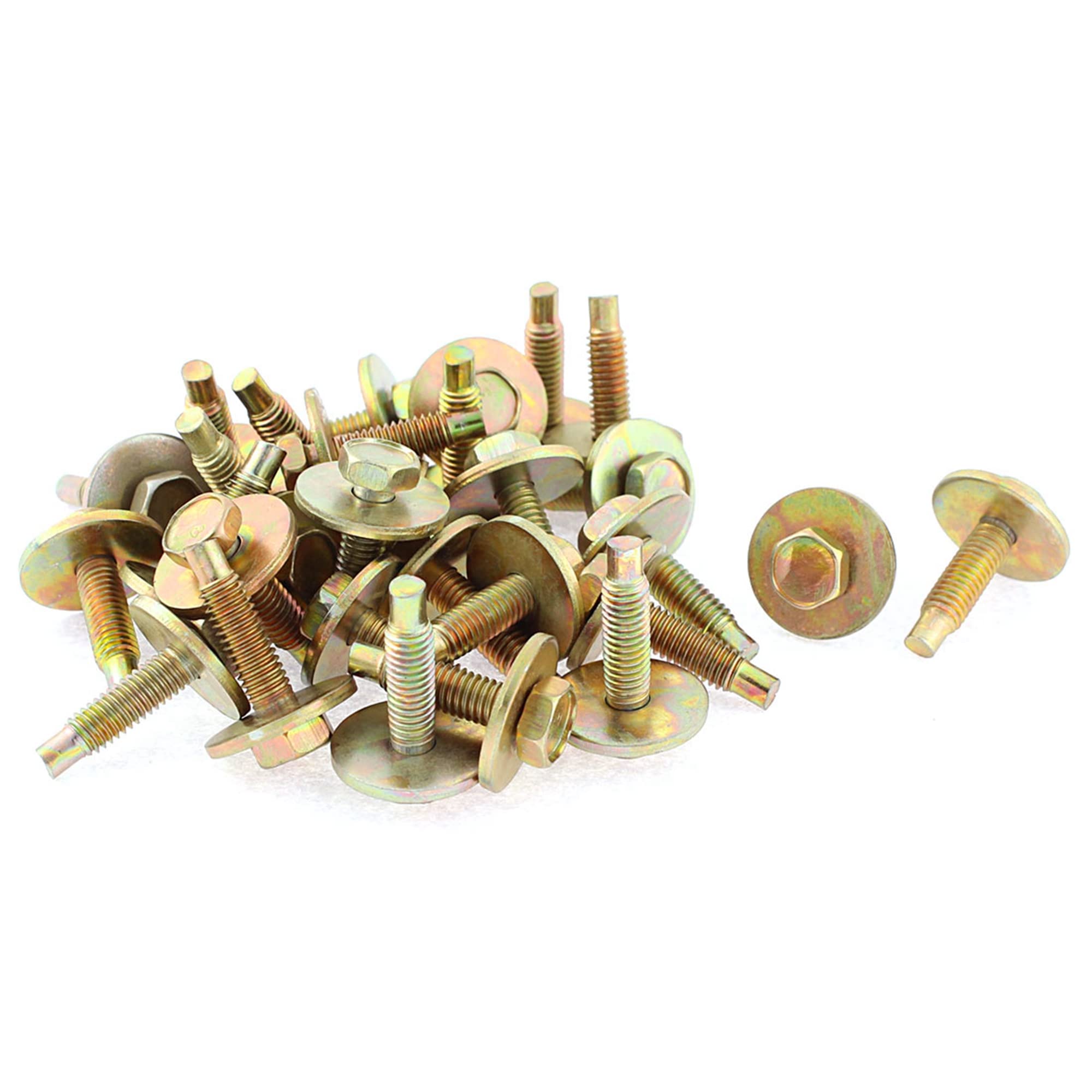 Amazon.com: uxcell A15100800ux0060 30Pcs Bronze Tone Auto Metal Screw ...