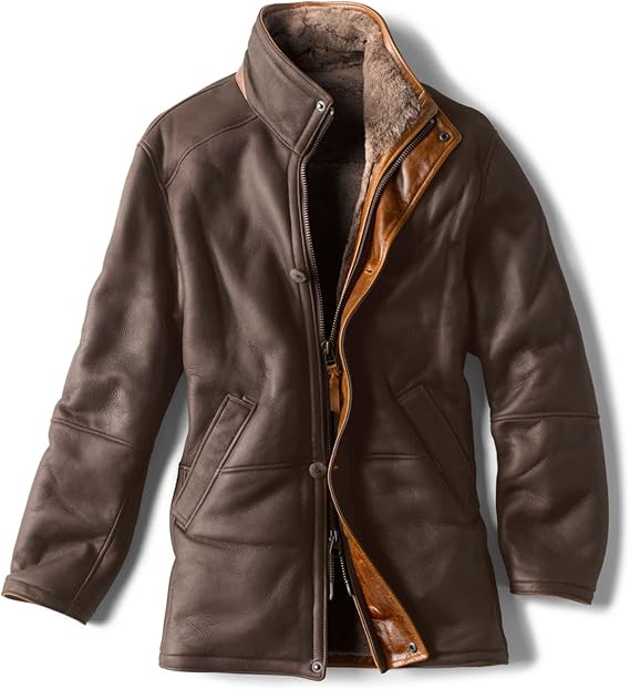 Orvis World's Finest Shearling Coat at Amazon Men’s Clothing store