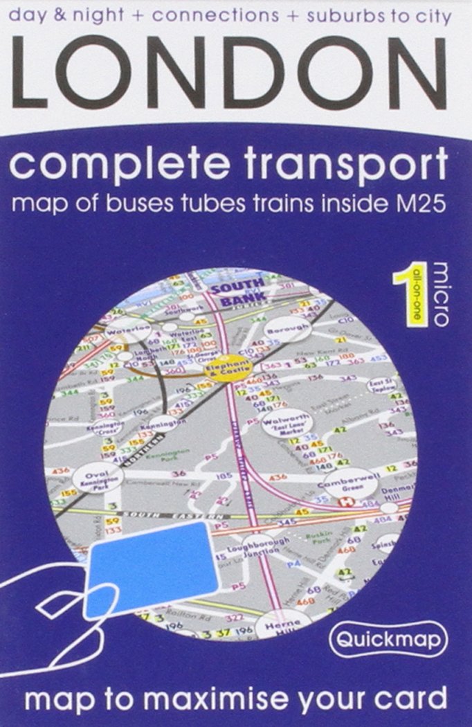 London Complete Transport: Microscale Map of Buses Tubes Trains Inside ...