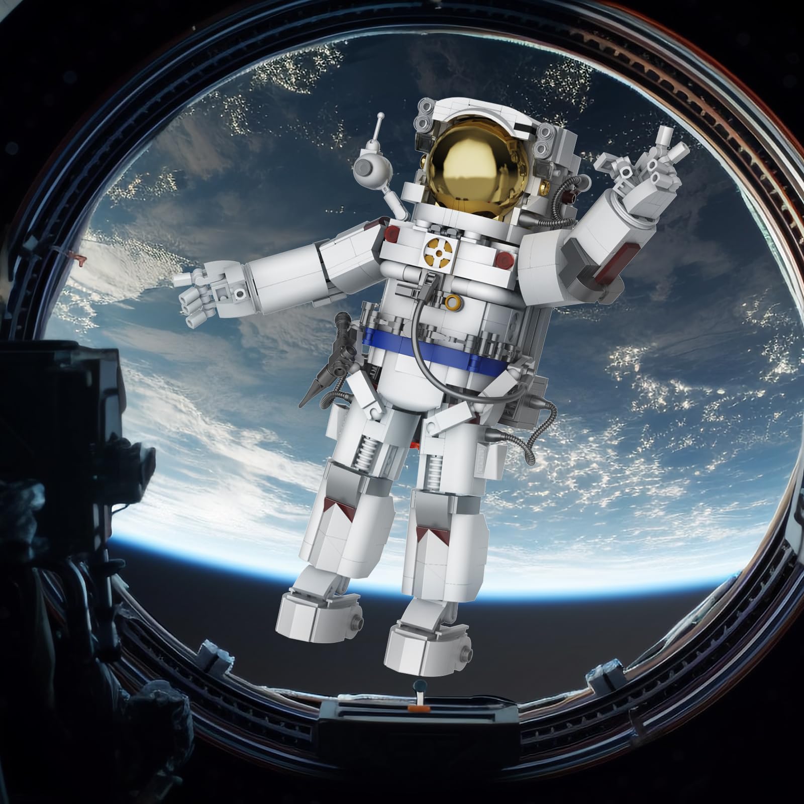 Space Astronaut Building Sets for Adults, Flexible Astronaut Building ...