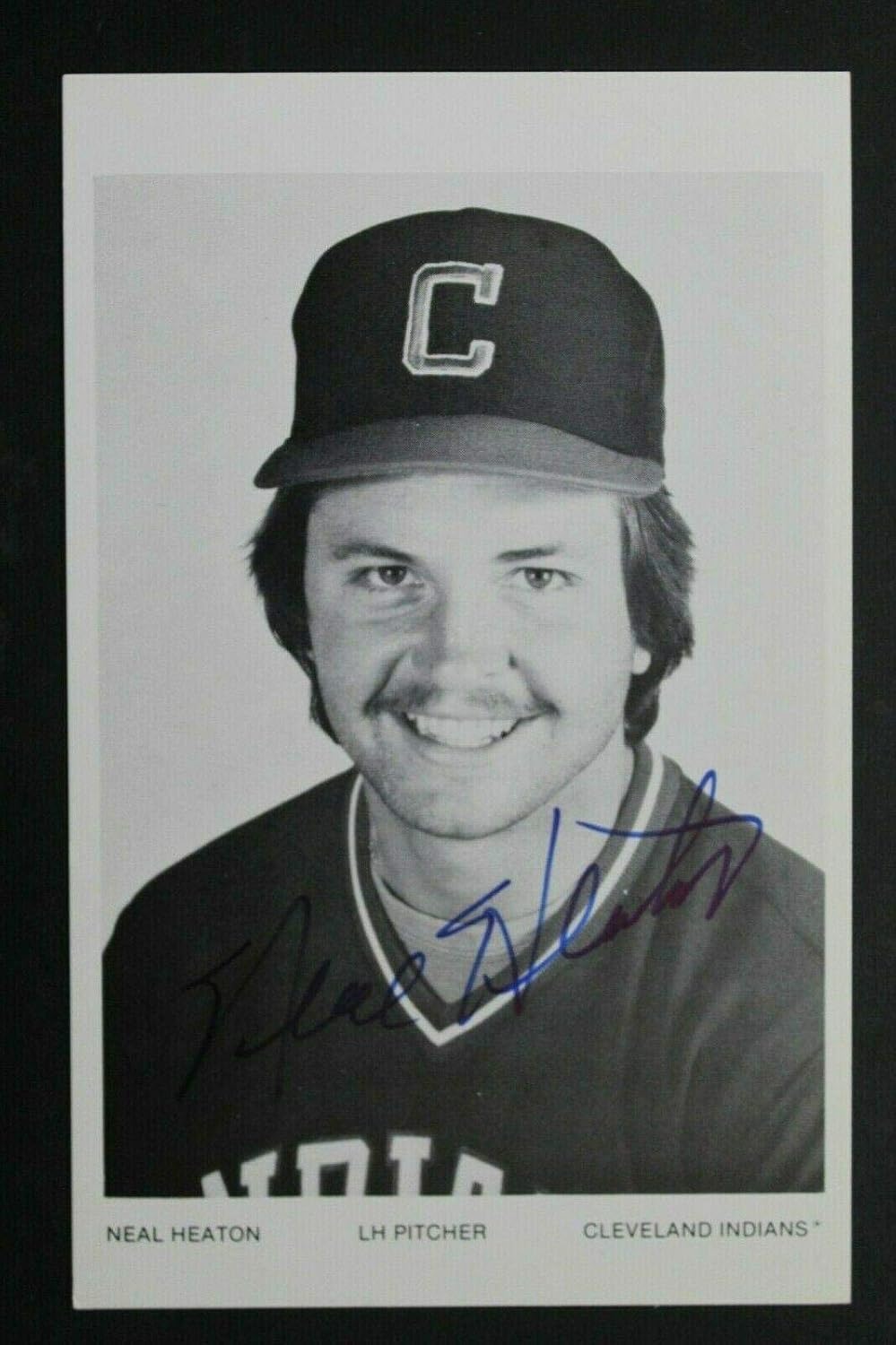 Neal Heaton 1982-86 Cleveland Indians Autographed 3x5 Signed Postcard ...
