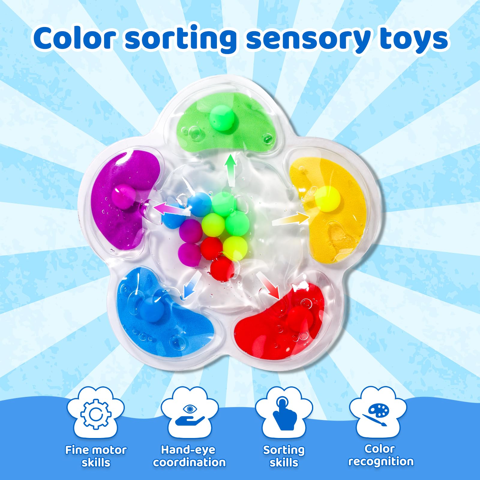 Color Sorting Sensory Toys, Fidget Toys Calming Toys Color Sorting ...