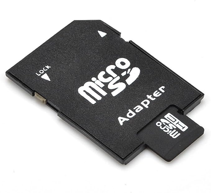 Dojore Black Micro SD to SD Card Adaptor. Plastic Micro SD TF Memory ...