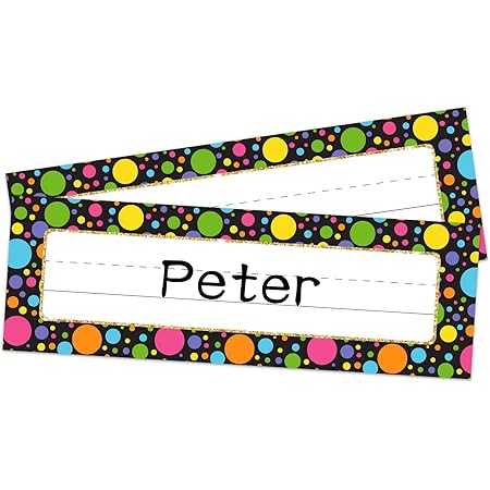 Amazon.com: Creative Teaching Press Pom-Poms Name Plates (Personalize ...