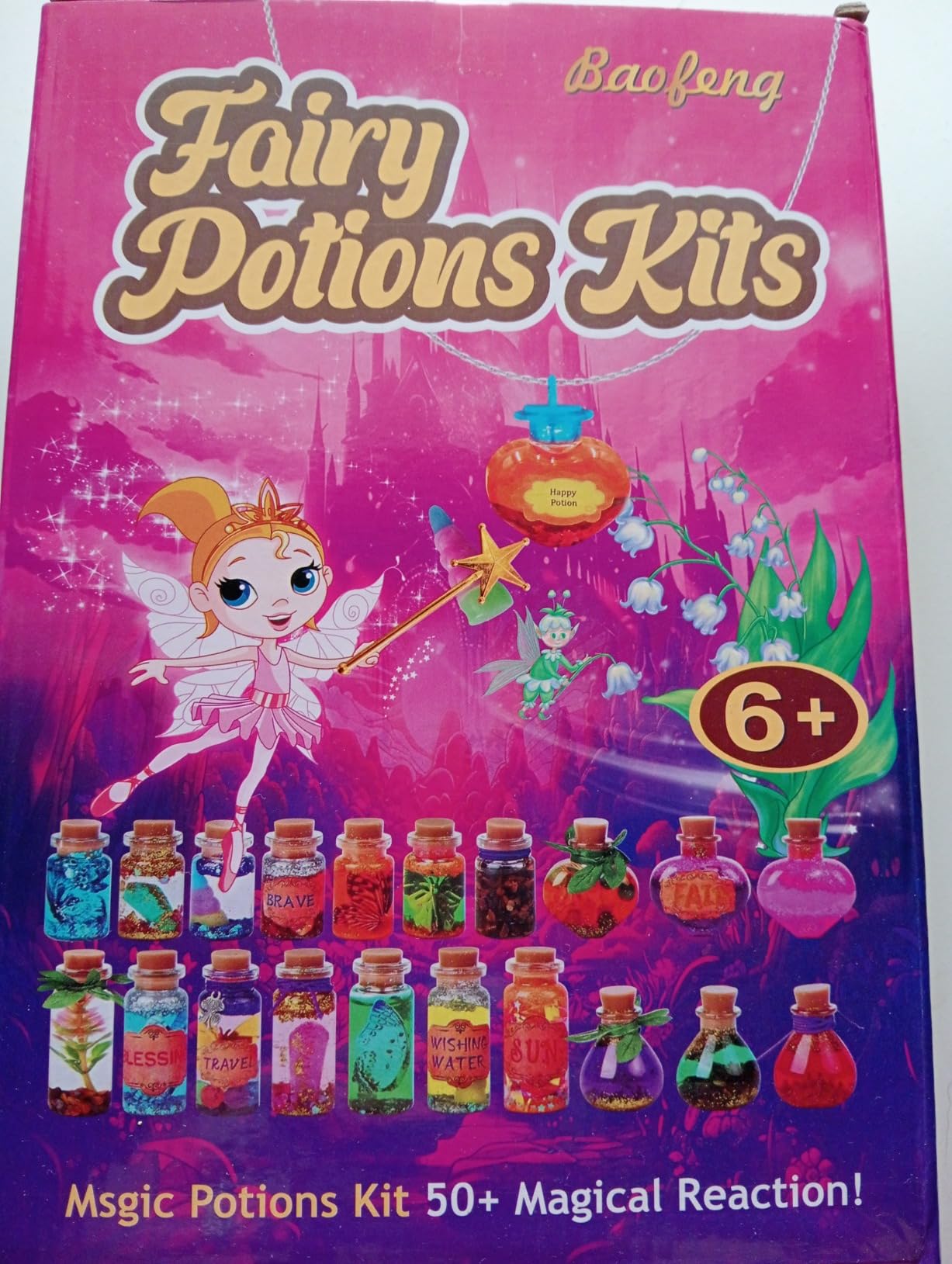 Magic Potions Craft Kit for Kids with 20-Piece Potion Bottles ...