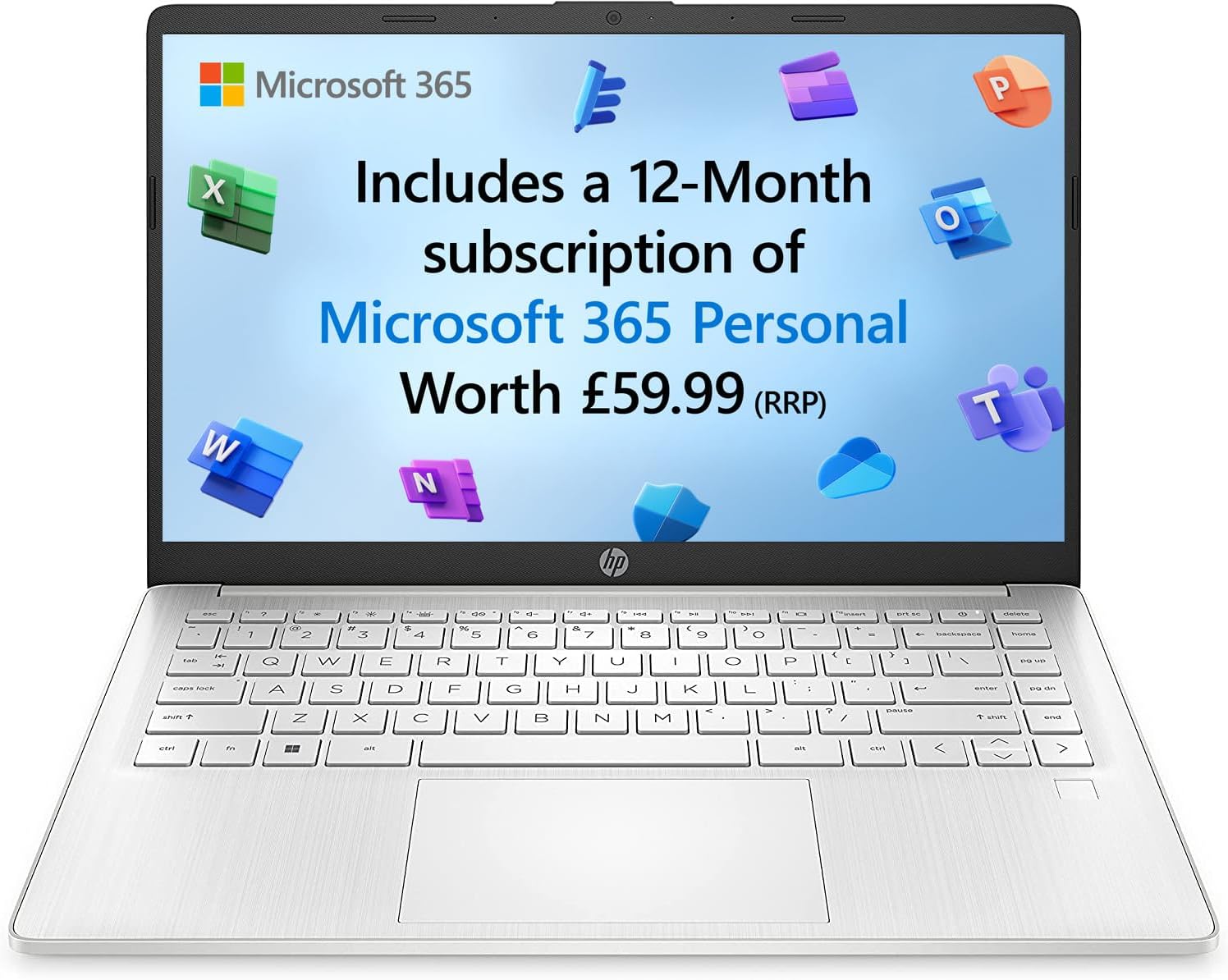 HP Laptop 14-eg0001na 4G LTE with 20GB of EE data, 14 inch, Snapdragon ...