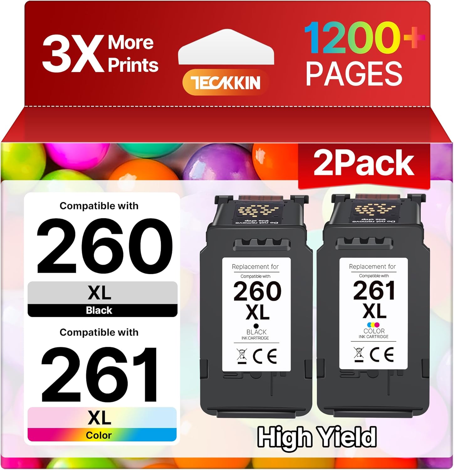 Amazon.com: 260XL 261XL Replacement for Canon 260 and 261 Ink ...