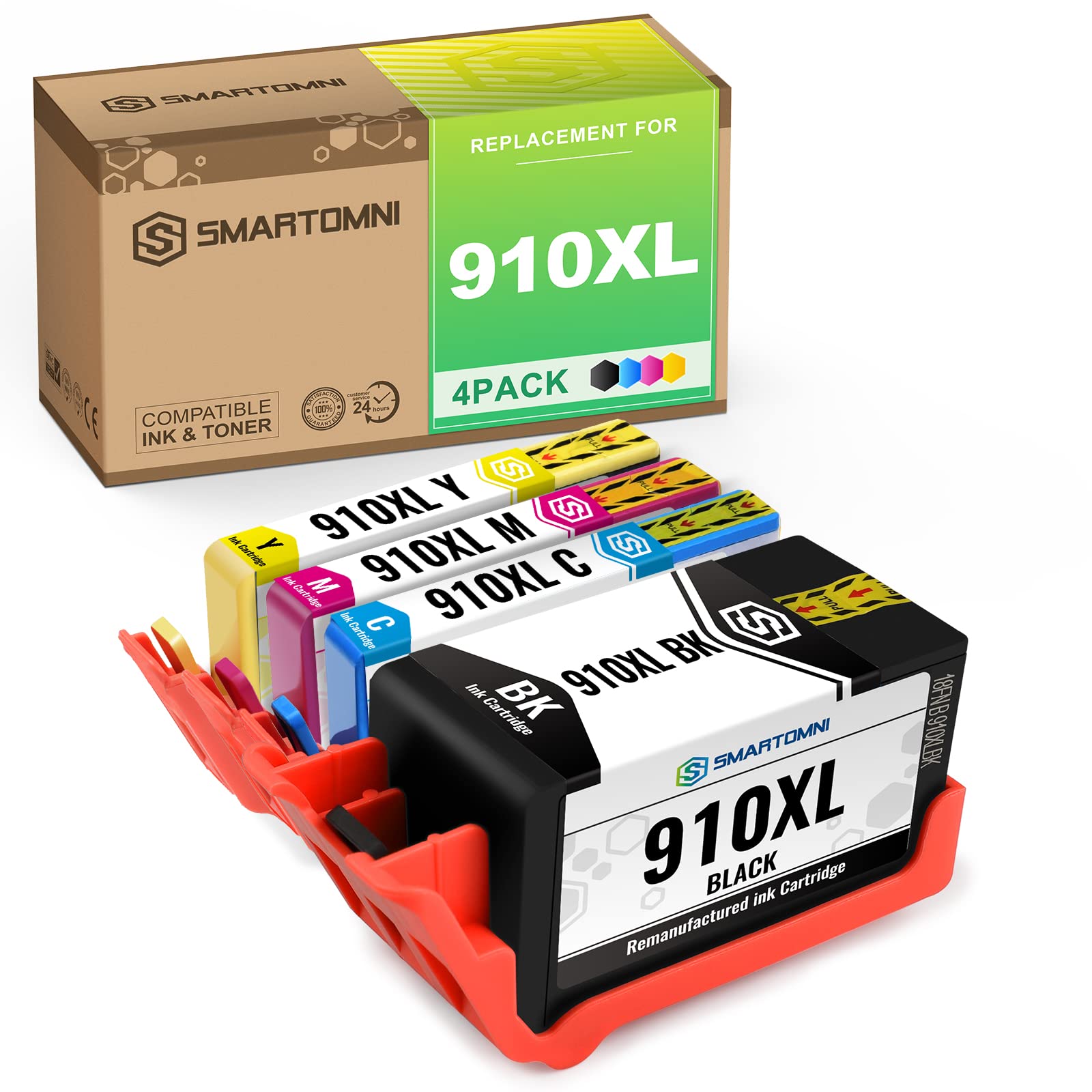 Amazon.com: S SMARTOMNI 910XL Remanufactured 910XL Ink High Yield ...