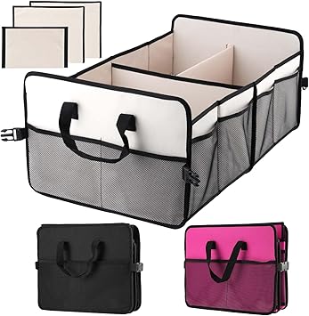 Amazon.com: zmnklry Car Organizer, 72L Large Capacity Car Trunk Storage ...